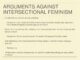 Intersectionality: The Arguments For and Against