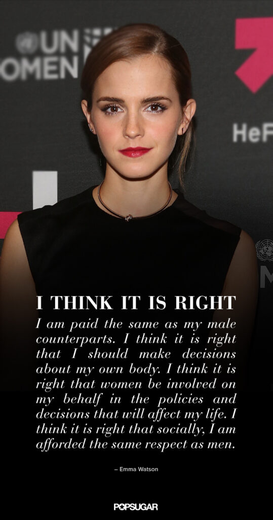 Is Emma Watsons Feminist Philosophy on Point?