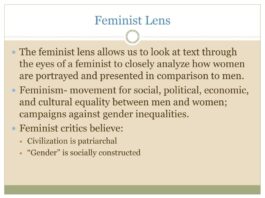 The Feminist Lens in Literature: Exploring a Gendered Perspective